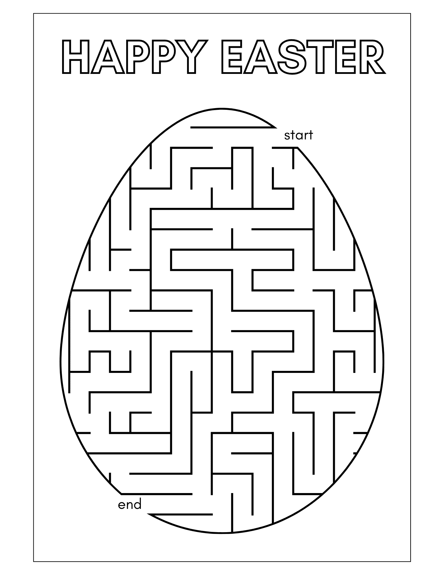 20 Easter Egg Coloring Pages