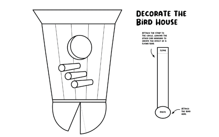 Paper Bird House Craft