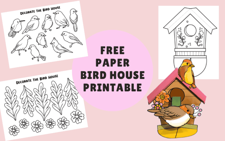 Paper Bird House Craft