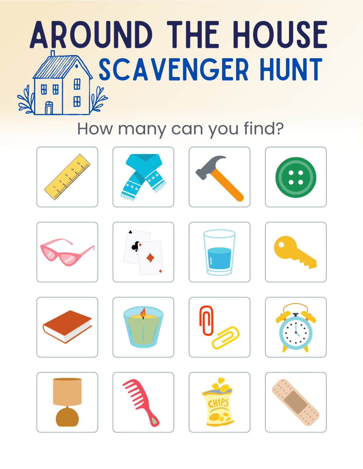 8 Summer Scavenger Hunt Pages