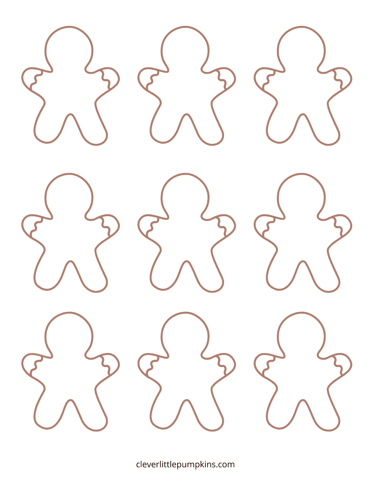 Gingerbread Man Template