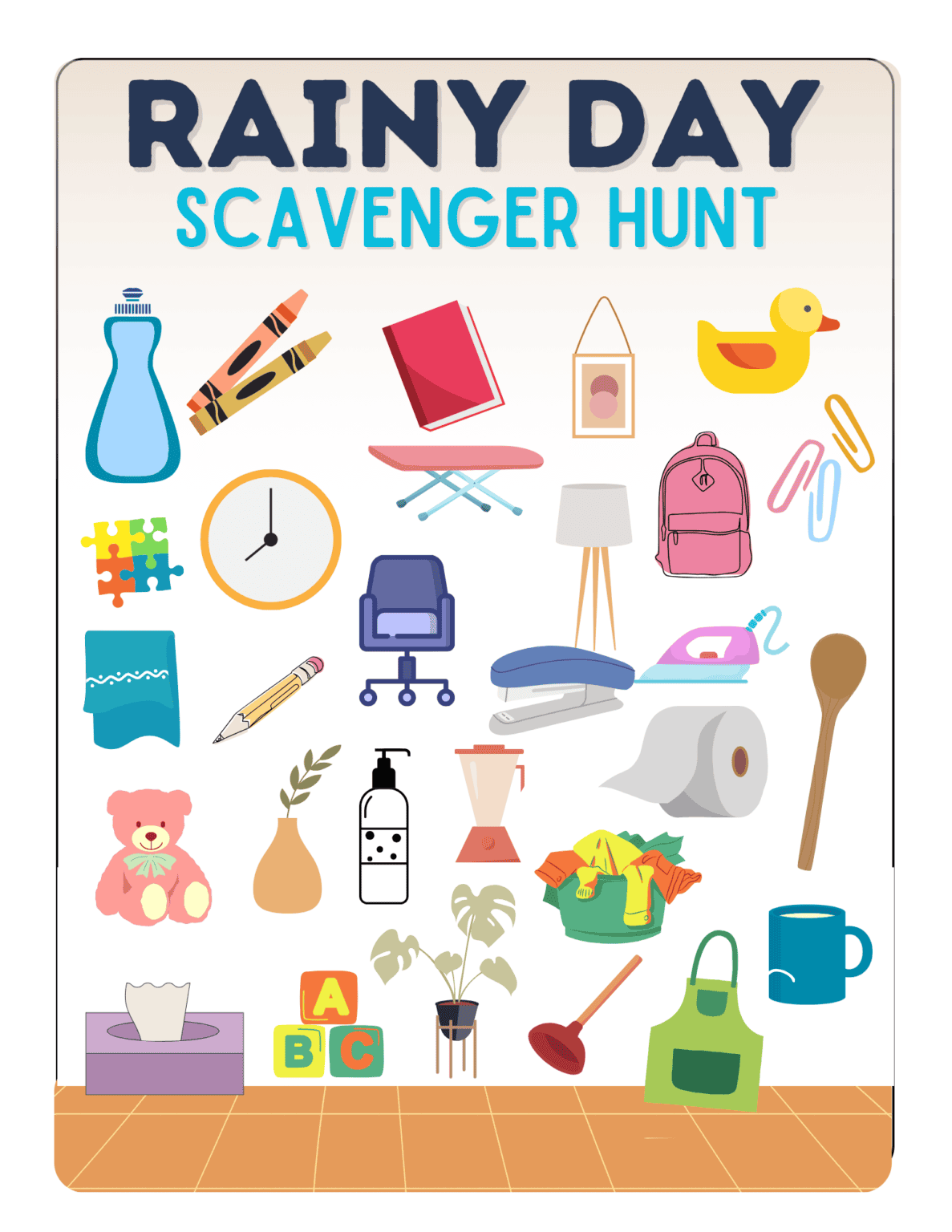 8 Summer Scavenger Hunt Pages