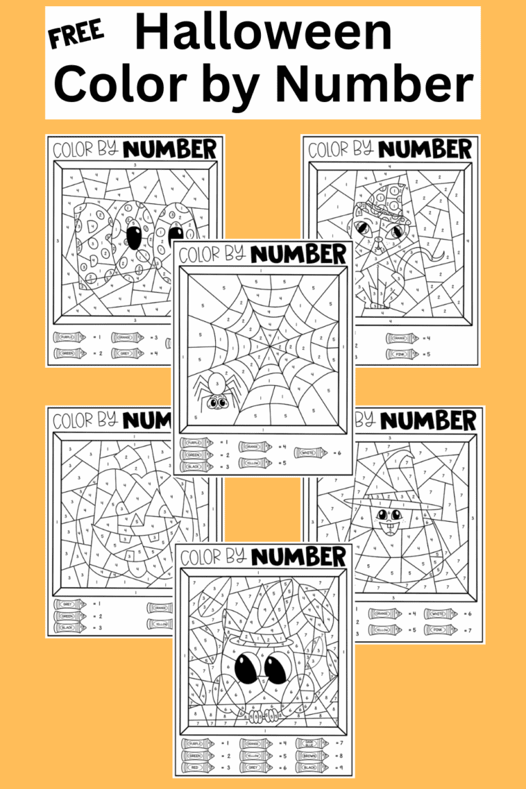Halloween Color By Number