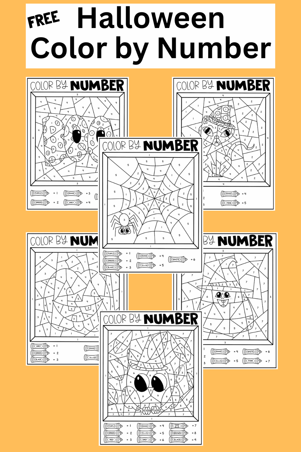 Halloween Color By Number