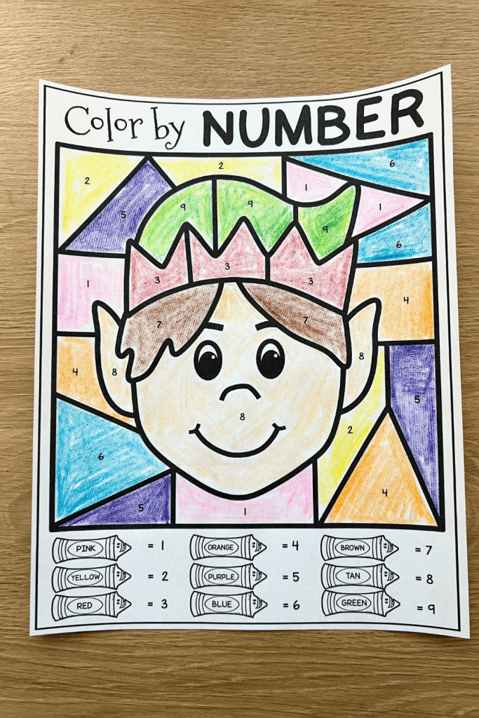 Christmas Color By Number Printable