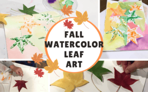 Leaf Watercolor Art Project