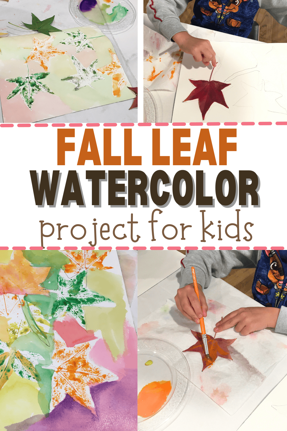 Leaf Watercolor Art Project